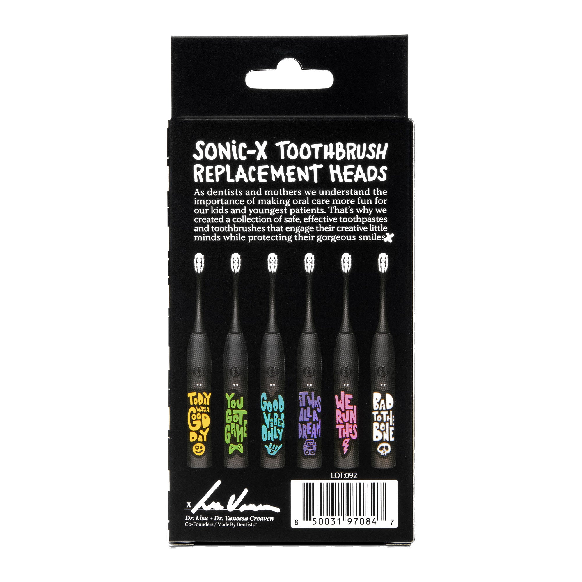 Sonic X Replacement Brush Heads – Made By Dentists