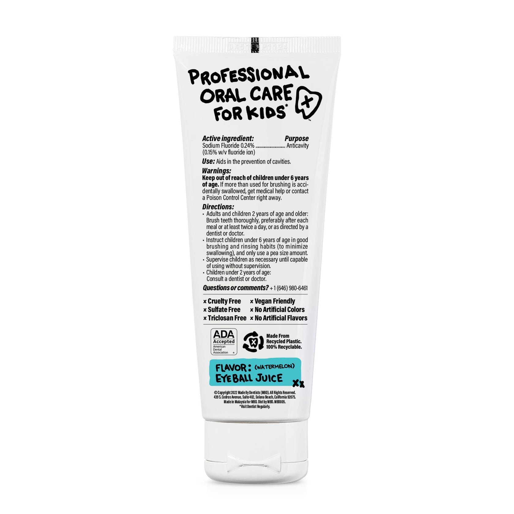 Kids "Shark" Toothpaste X4 Bundle – Made By Dentists