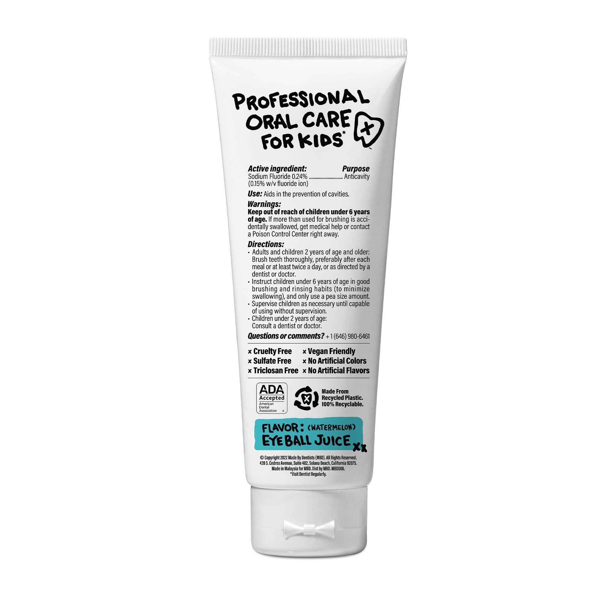 Shark Kids Toothpaste 4-Pack – Made By Dentists